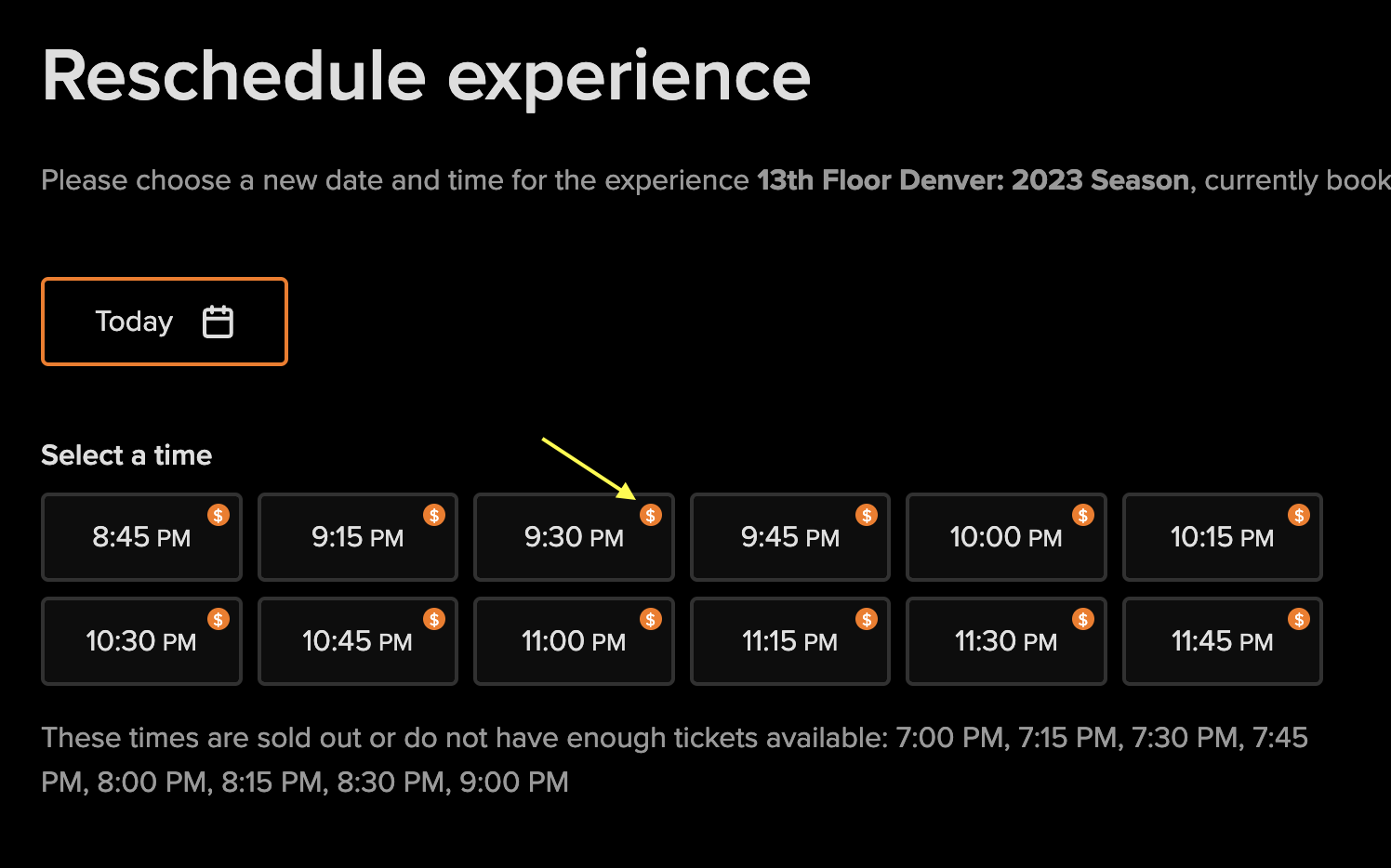 How do I reschedule my tickets? – Dark Harbor